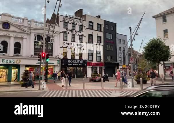 Buildings in the city of Cork, Ireland. Beautiful street views and ...