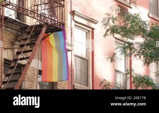 New York City building architecture, Manhattan USA. Urban residential ...