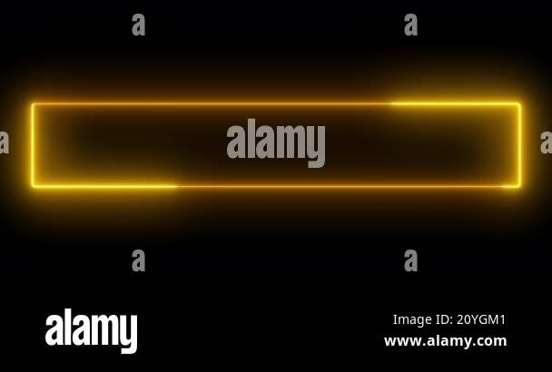 Neon Lower Third animation in cool color in 4k. Neon Lower Third for ...