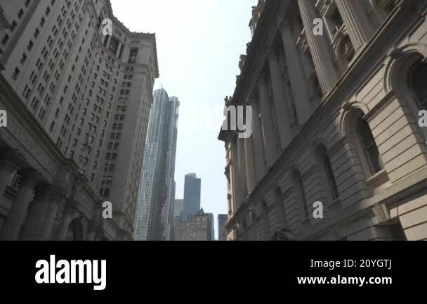 Blend of historic and modern architecture in the Financial District of ...
