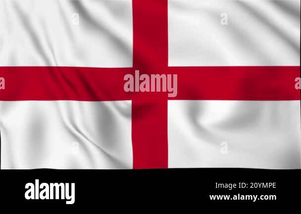 England Waving Flag, England Flag, Flag of England Waving Animation ...