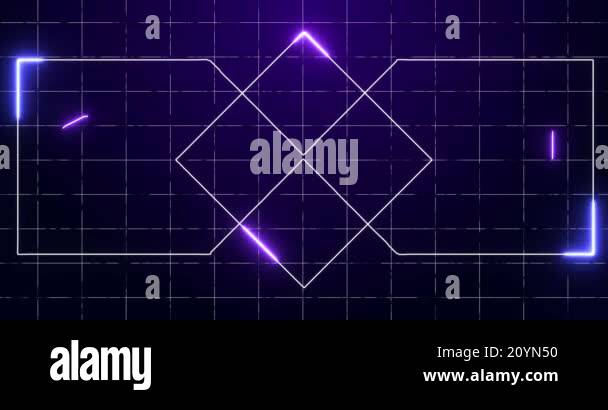 4K abstract digital data technology animated futuristic background ...
