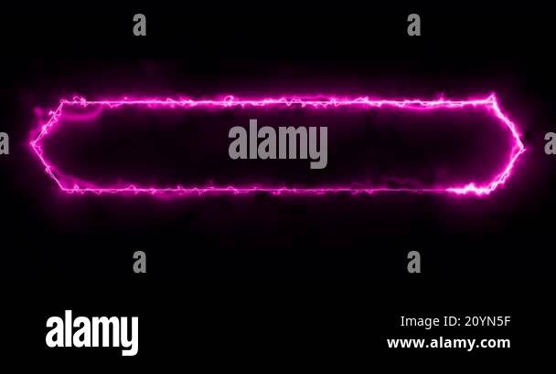 Neon Lower Third animation in cool pink color in 4K. Animated cool futuristic designed lower ...