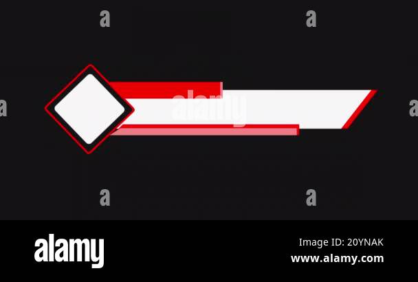 4K dynamic design lower third animation in alpha channel. Suitable for ...