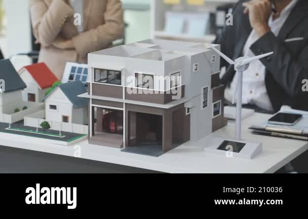 model of house model and models Stock Video Footage - Alamy