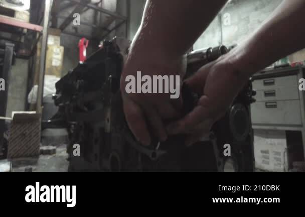 Diesel Engine Overhaul and Rebuild. Repair of the tractor engine Stock ...