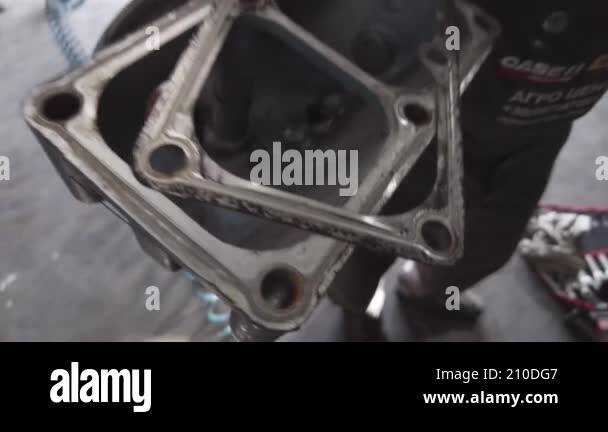 Diesel Engine Overhaul and Rebuild. Repair of the tractor engine Stock ...