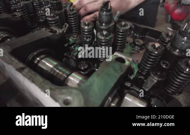 Diesel Engine Overhaul and Rebuild. Repair of the tractor engine Stock ...