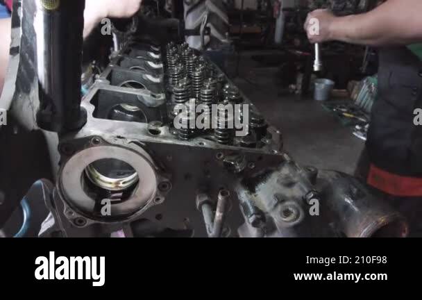 Diesel Engine Overhaul and Rebuild. Repair of the tractor engine Stock ...