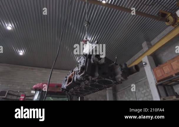 Diesel Engine Overhaul and Rebuild. Repair of the tractor engine Stock ...
