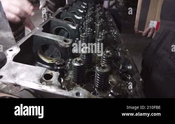 Diesel Engine Overhaul and Rebuild. Repair of the tractor engine Stock ...