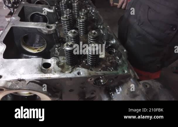 Diesel Engine Overhaul and Rebuild. Repair of the tractor engine Stock ...