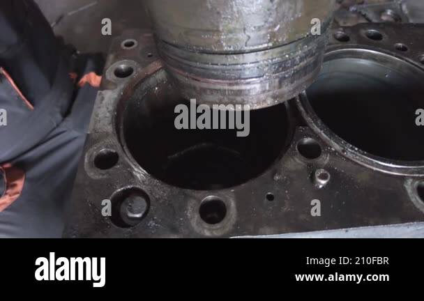 Diesel Engine Overhaul and Rebuild. Repair of the tractor engine Stock ...