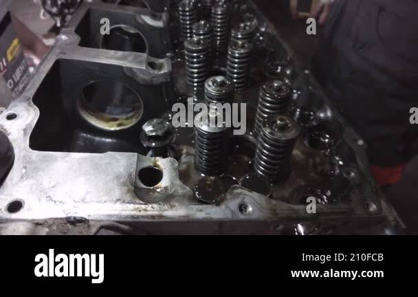 Diesel Engine Overhaul and Rebuild. Repair of the tractor engine Stock ...