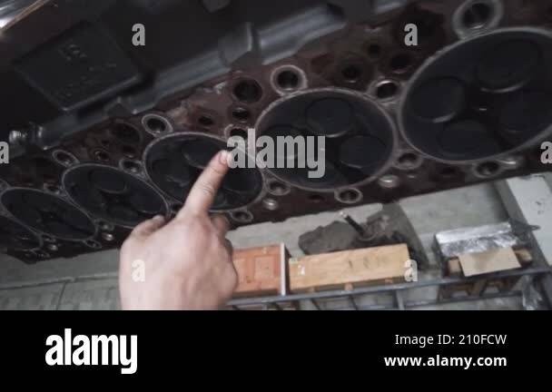 Diesel Engine Overhaul and Rebuild. Repair of the tractor engine Stock ...