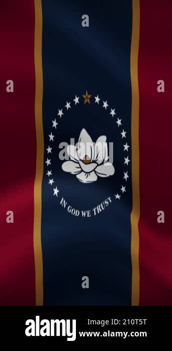 Missouri State Waving Flag in Vertical Orientation. Realistic Flag ...