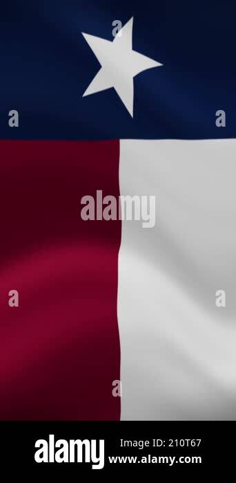 Texas State Waving Flag in Vertical Orientation. Realistic Flag ...