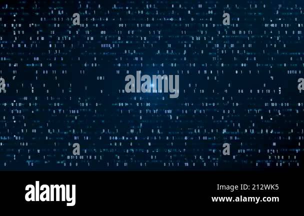 Big data, abstract digital data, binary code. Zero and one, sequence, program, science ...