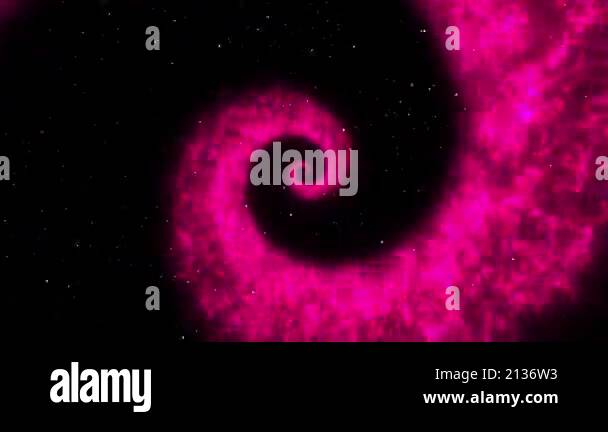 Animated neon glowing hyper jump galaxy vortex frame. Colorful laser ...