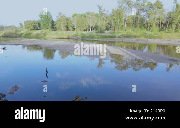 Footage of the Grose River at Yarramundi Reserve in New South Wales in ...