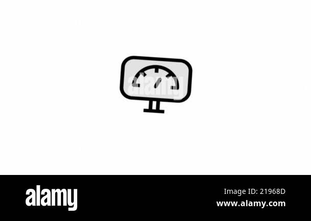 Modern user and project speed animated icon - Agile and teamwork symbol ...