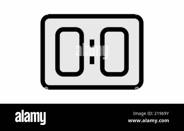 Modern goal board animated icon - sports motion design Stock Video ...