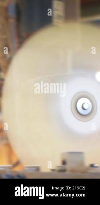 Vertical, Weaving of fabric on cars. Production of fabric from threads ...