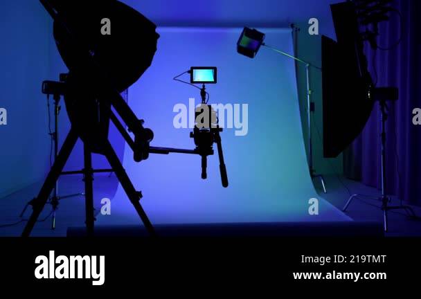 Interior of a professional studio. Professional studio for photo video ...
