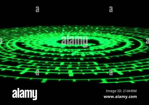 3D HUD Arc Offset A Blinking Red X60 Degrees VJ Loop Animation 02 Stock ...