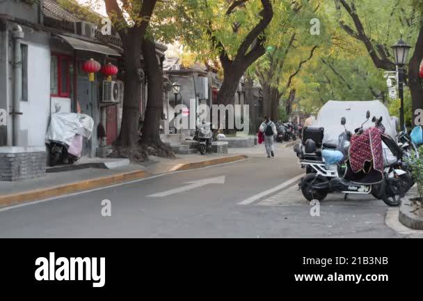 Beijing, China-7 Nov 2024: View of street and cars in a local ...