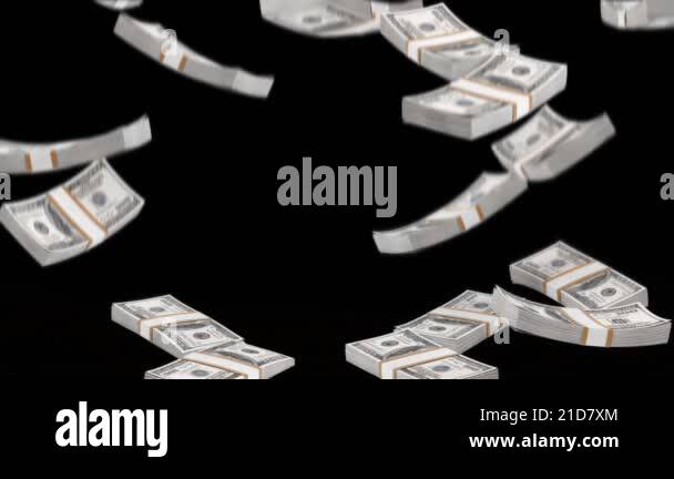Falling money motion animation overlay Stock Video Footage - Alamy