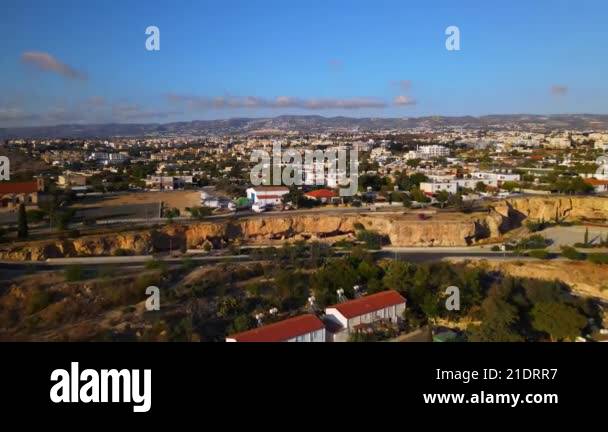 Aerial view of Paphos cityscape, Cyprus. Architecture and urban city ...