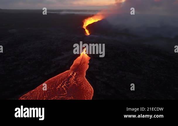 Geological Phenomenon: A Captivating Landscape Depicting the Eruption ...