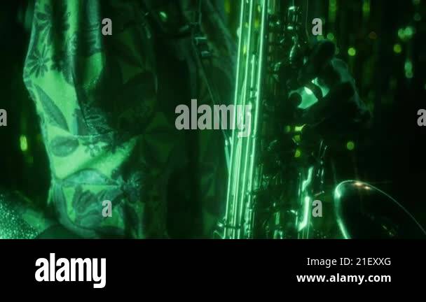 Side low key closeup of hands of anonymous female musician pressing ...