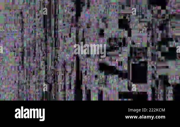 Analog Static Noise texture overlay. Horizontal stripes offset . No signal loop noise artifacts ...