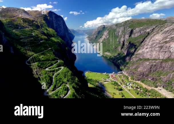 Experience stunning landscapes of Norway, showcasing dramatic fjords ...