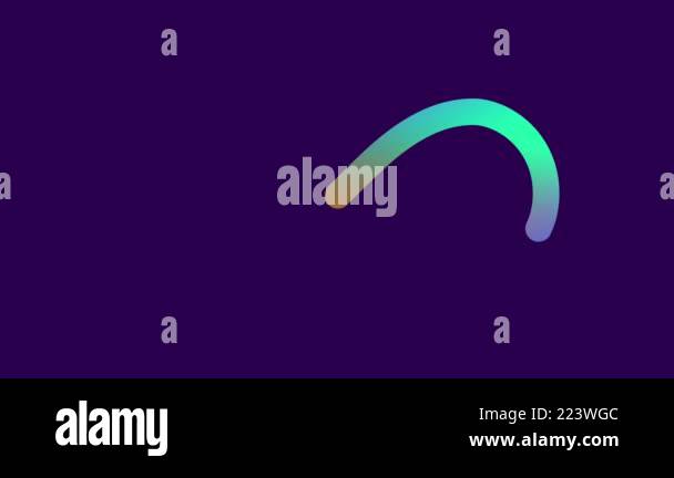 Animation of modern infinity loading symbol spins gracefully ...