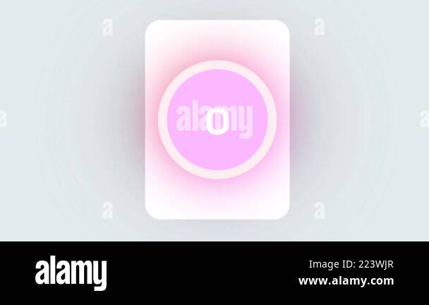 Animation of smooth circular loading animation featuring a soft pink ...