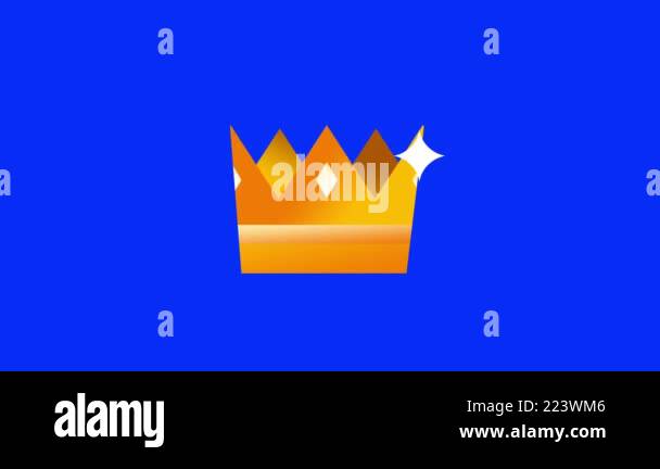 Animation of stunning crown design featuring golden and silver elements ...