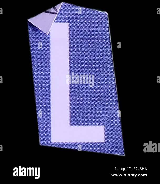 letter l on a black background Stock Video Footage - Alamy