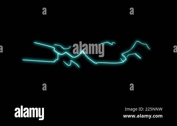 Lightning Thunder Boom Electrical Cartoon Animation, vfx element, glow effects, glow neon ...