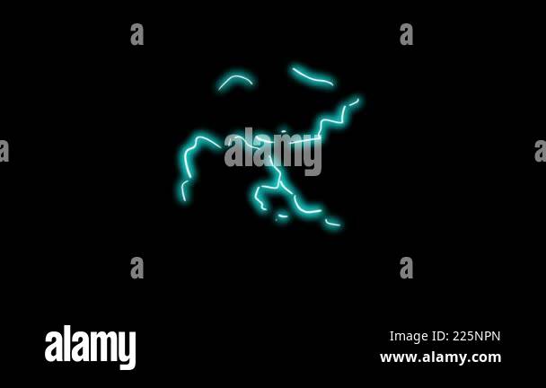 Lightning Thunder Boom Electrical Cartoon energy Animation, vfx element ...