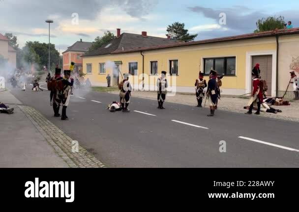 Deutsch-Wagram, Lower Austria, Austria - July 6, 2019: Reenactment ...