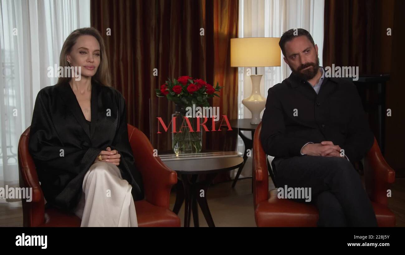 Angelina Jolie and director Pablo Larrain speak on new film, Maria ...