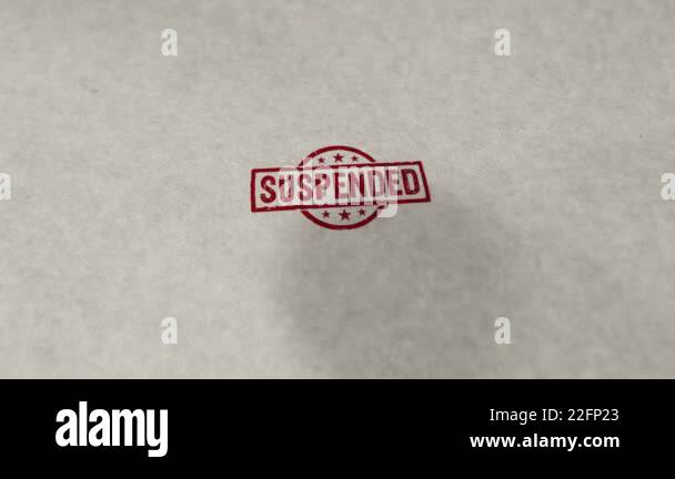 Suspended stamp loopable and seamless animation. Hand stamping impact ...