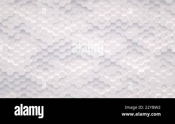 Abstract ivory motion background from random moving hexagons, seamless loop animation Stock ...