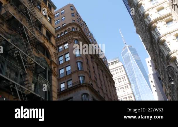 New York City Lower Manhattan, Downtown Financial District architecture ...