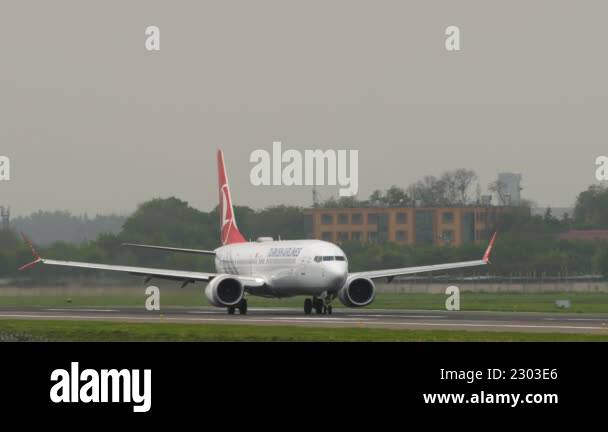 ALMATY, KAZAKHSTAN - MAY 12, 2024: Boeing 737 MAX, C-LYE of Turkish ...