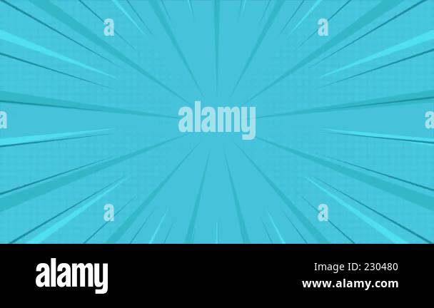 Animated blue cartoon comic background with pop art and halftone ...