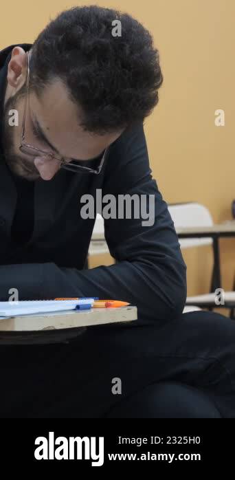 Student Study Class, taking an exam, taking notes in class, hardworking ...